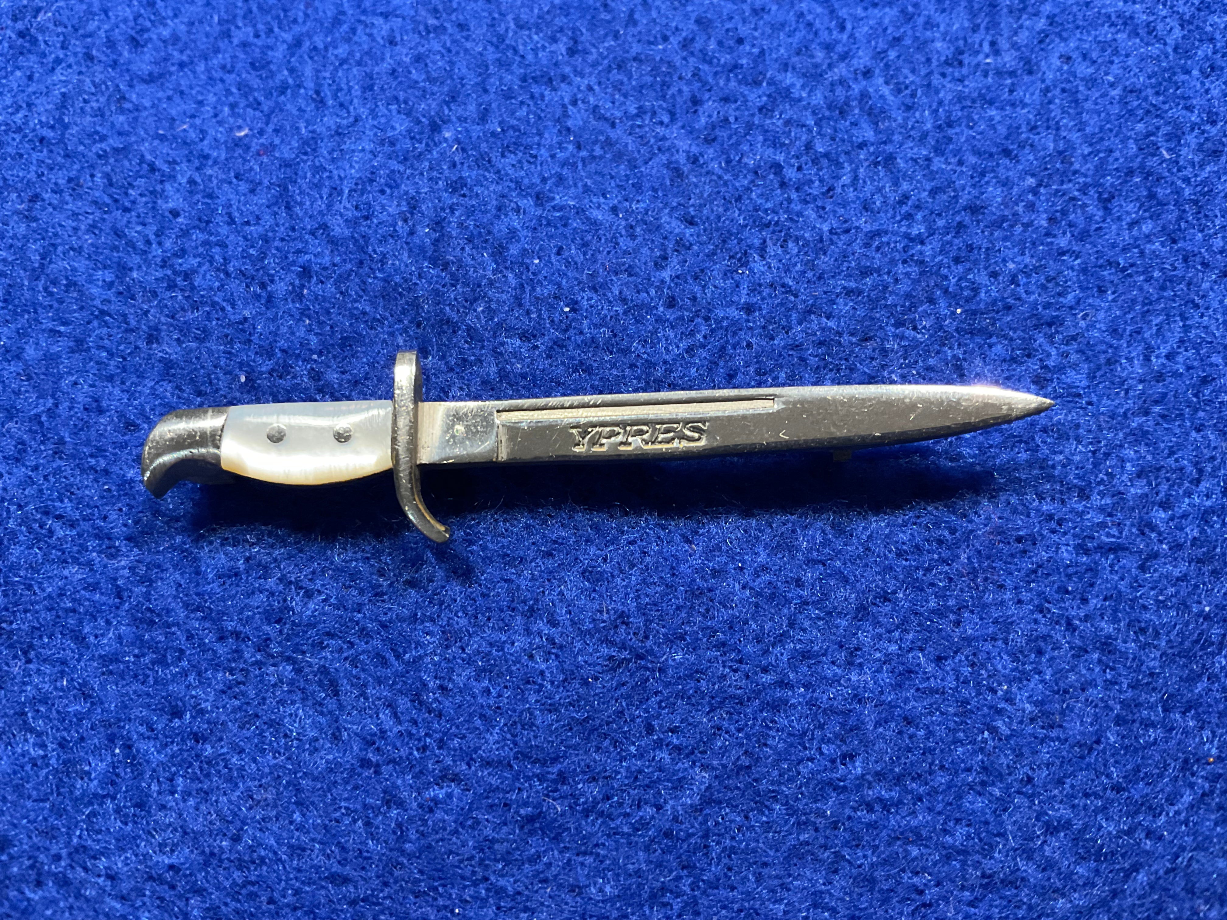 WW1 ‘YPRES’ Souvenir bayonet brooch, (large size) – Gradia Militaria